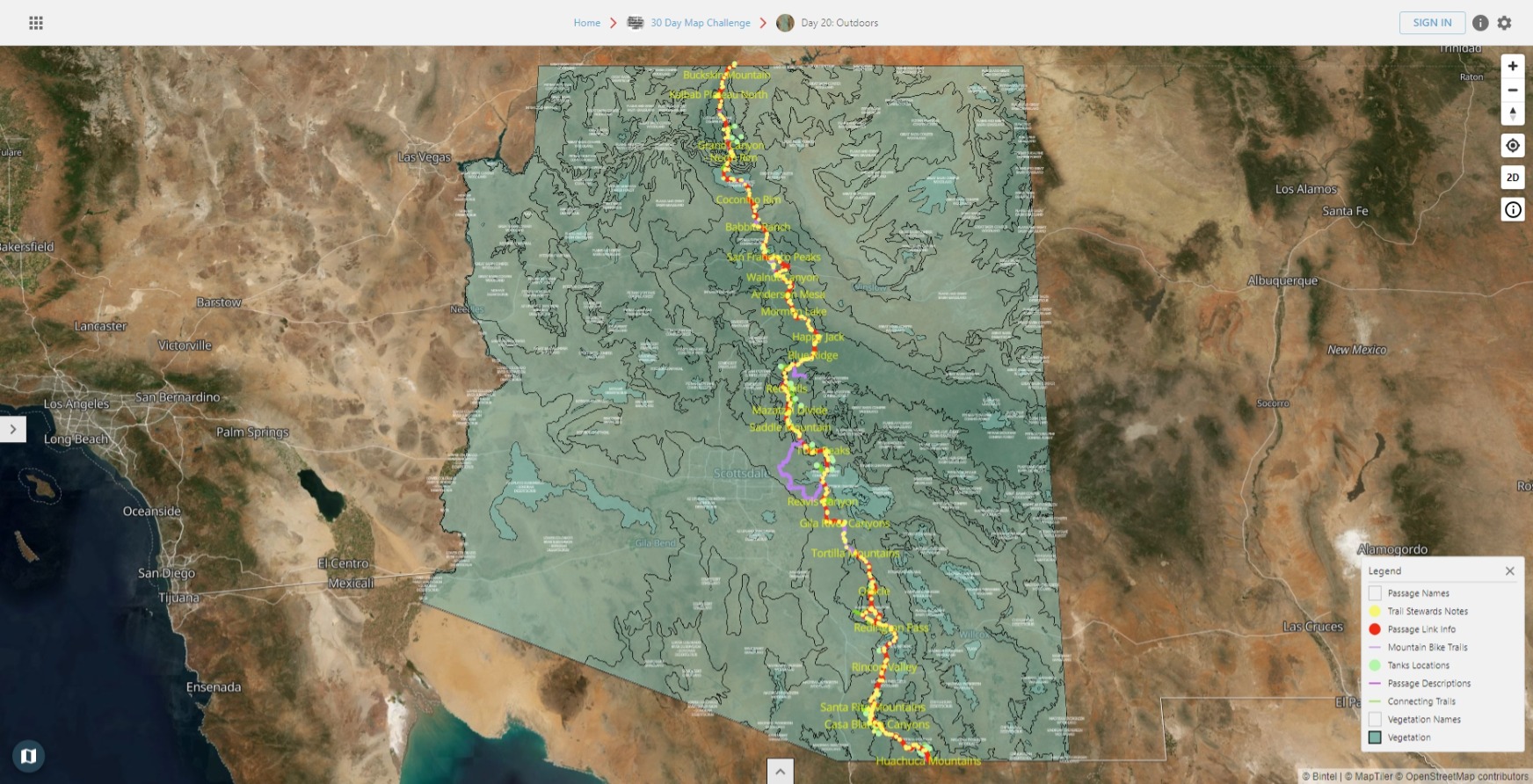 #30daymapchallenge Day 20: Outdoors
